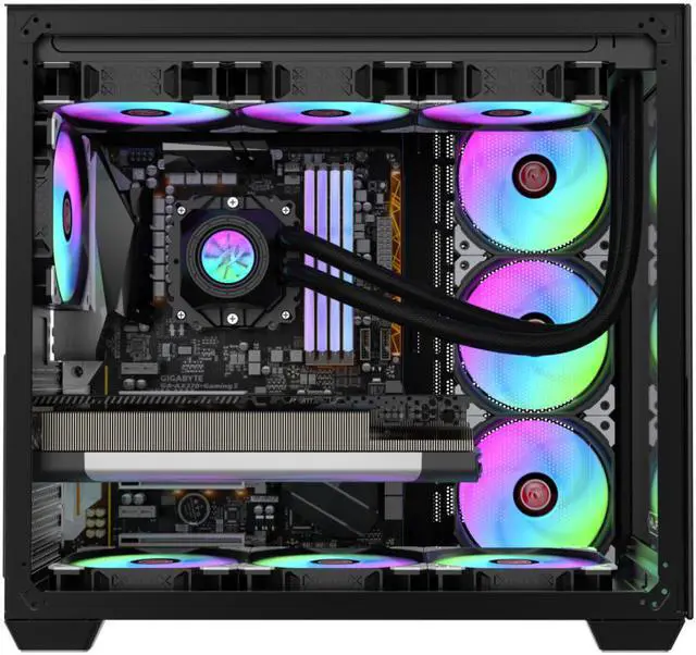 RAIJINTEK PAEAN C7 Black, ATX Case, Supports SLI CROSS FIRE VGA Card ...