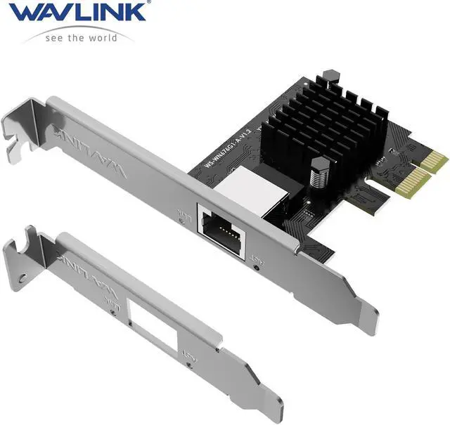 WAVLINK 2.5G Base-T PCIe Network Card, 2500/1000/100Mbps PCI Express ...