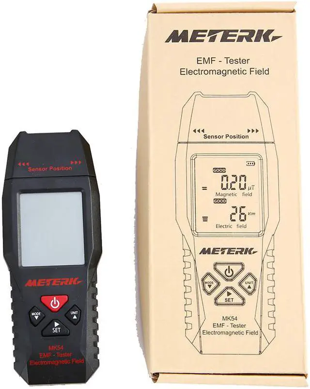 Meterk MK54 Electromagnetic Field Radiation Tester EMF Meter Handheld ...