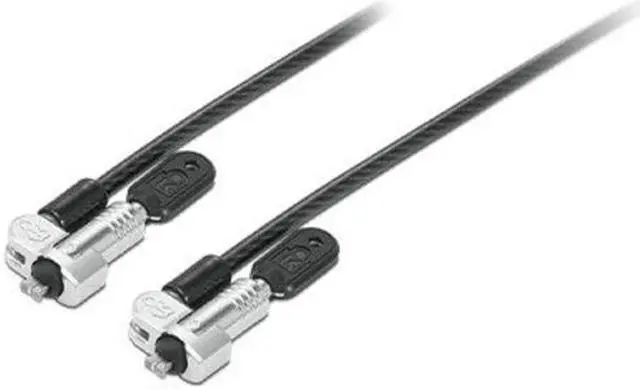 NanoSaver Twin Head Cable Lock from Lenovo, Black - Newegg.com