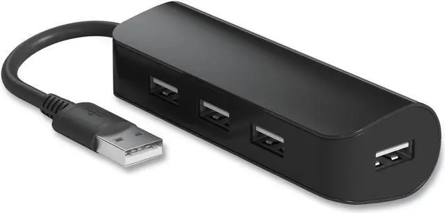 NXT USB 2.0 Hub 4 Ports Black NX56850 - Newegg.com