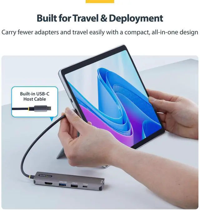 StarTech USB-C to HDMI Multiport Adapter with 140W PD Charging - 4K ...