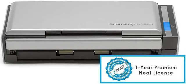 Fujitsu ScanSnap S1300i Duplex 600 dpi 12 ppm USB 2.0 Document Scanner ...