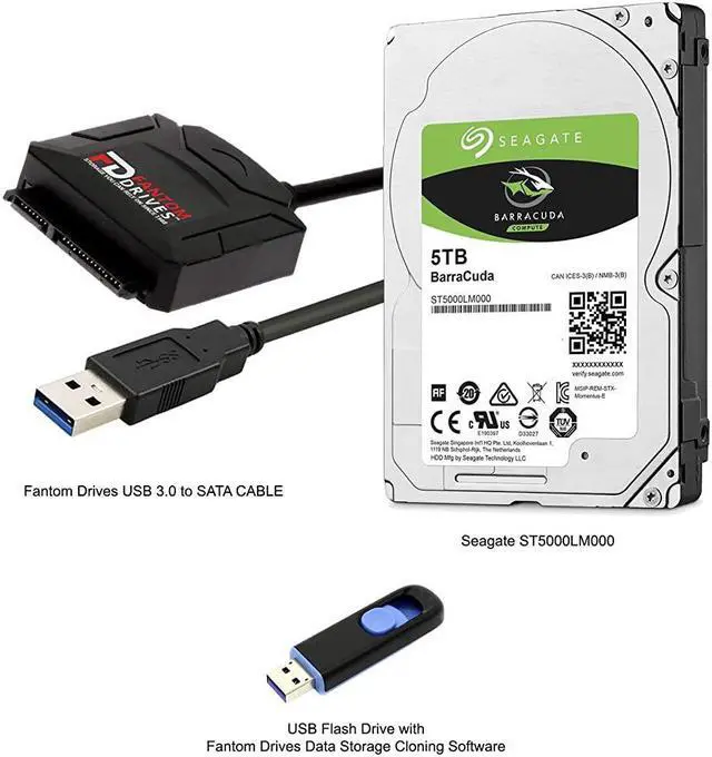 Fantom Drives 5TB Hard Drive Upgrade Kit with Seagate BarraCuda ...