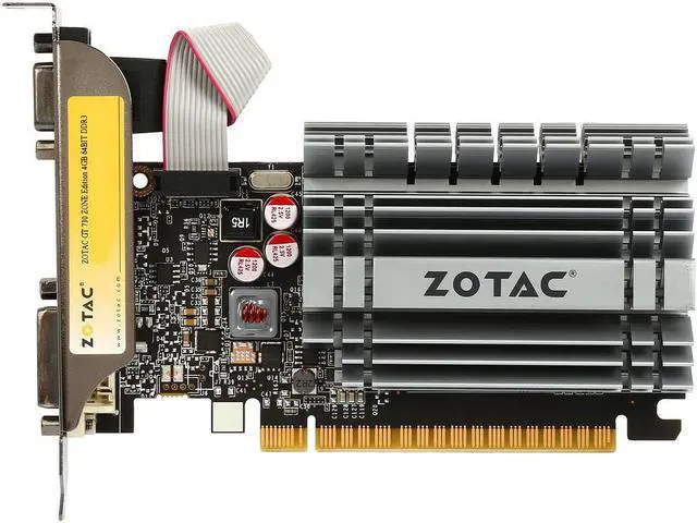 ZOTAC GeForce GT 730 4GB DirectX 12 (feature level 11_0) ZT-71115-20L ...