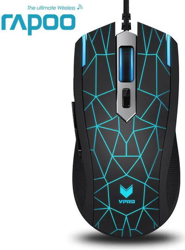 Rapoo V13 Game Mice 6 Buttons USB Wired LED Backlight Optical Gaming ...
