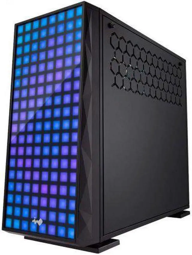 In-Win 309 BLACK Mid Tower Computer Case with 144 Stunning Addressable ...