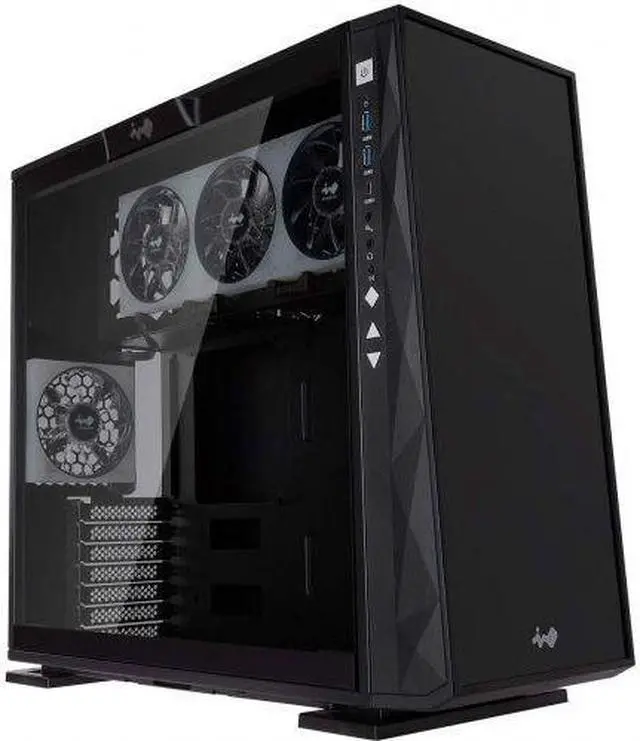 In-Win 309 BLACK Mid Tower Computer Case with 144 Stunning Addressable ...