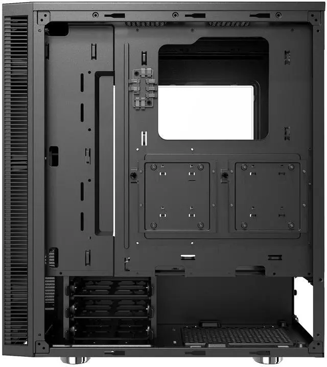 anidees AI-05S-BW ATX Mid Tower Silent Computer Case with Side Window ...