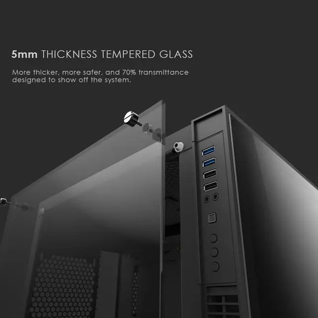 anidees AI Crystal Cube V2 Dual Chamber Tempered Glass EATX /ATX PC ...