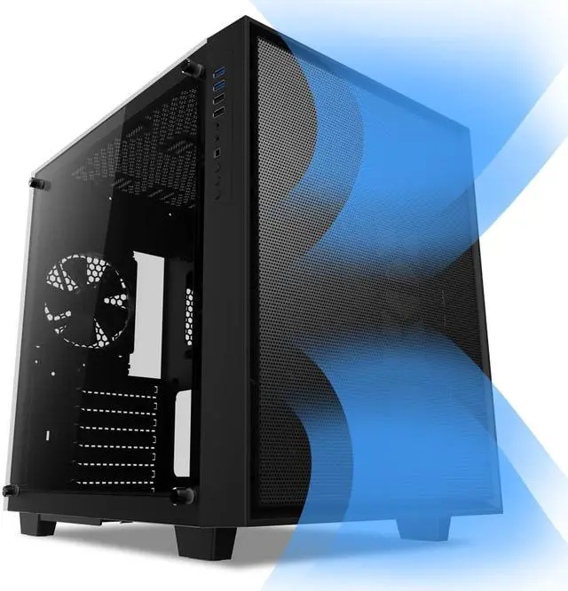 anidees AI Crystal Cube V2 Dual Chamber Tempered Glass EATX /ATX PC ...