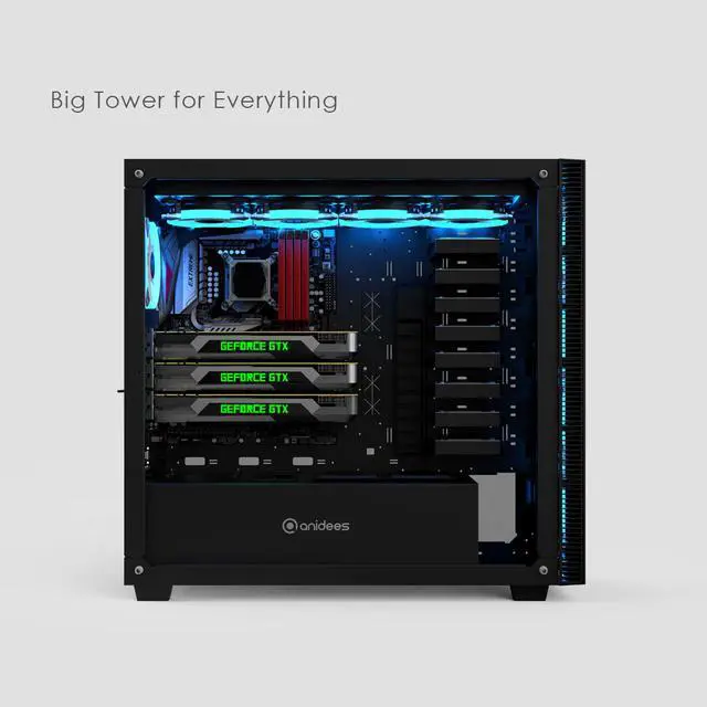 anidees AI Crystal XL Lite Version 2 Tempered Glass Full Tower XL-ATX ...