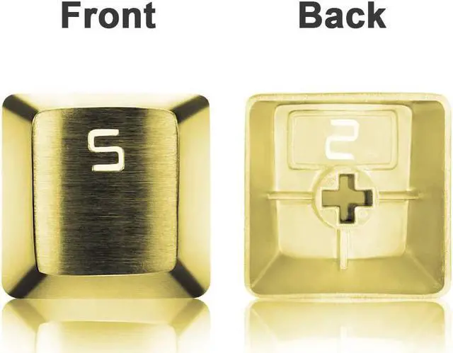 Fitlink FPS & MOBA Gaming Keycaps, Stainless Steel Metal Keycaps with ...