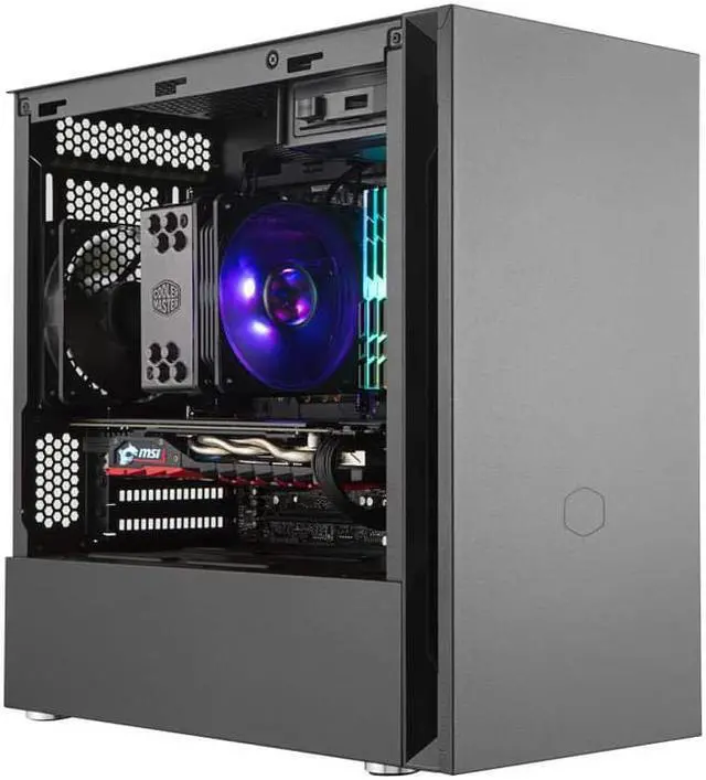 Refurbished: Cooler Master Silencio S400 Black MicroATX Mini Tower ...