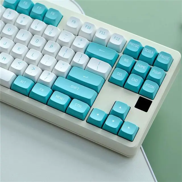 Thocky Iceberg XDA Profile PBT Dye Sub Keycaps 123 Keys For, 57% OFF
