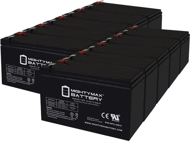 Mighty Max Battery 12V 7Ah F2 Replacement Battery for APC BackUps RS ...