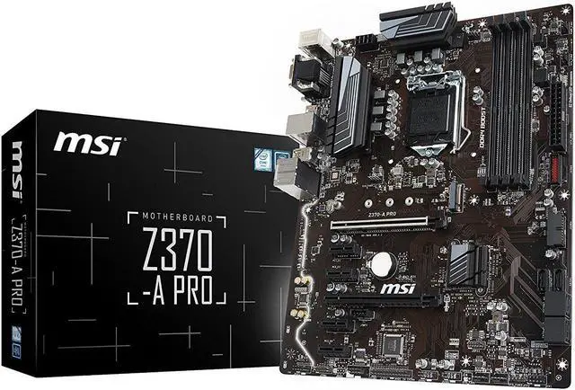 Open Box: MSI Z370-A PRO INTEL 8TH GEN ATX DDR4 64GB 2PCIEX16 CFX M.2 ...