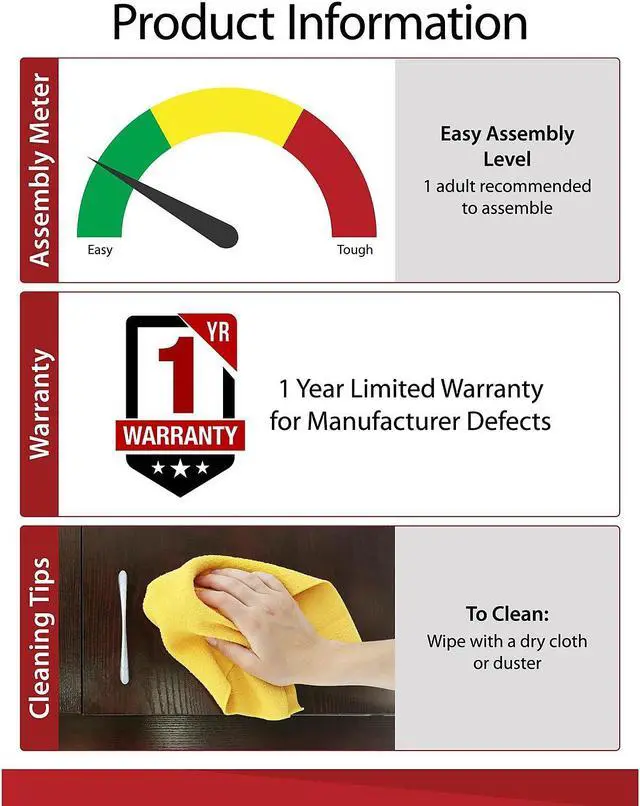 Ameriwood Home Large Parsons 48""W Desk with 2 Drawers White ...