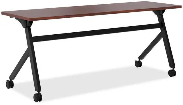 HON Multi-Purpose Table, Flip Base - 72" Table Top Width x 24" Table ...