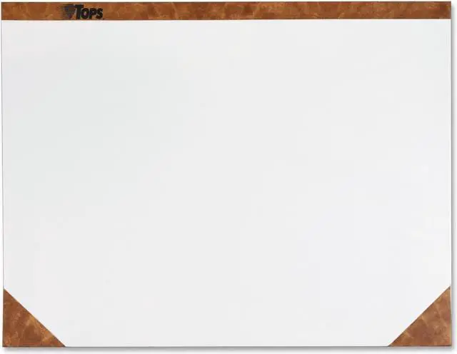 TOPS Plain Paper Desk Pads - Paper - White - Newegg.com