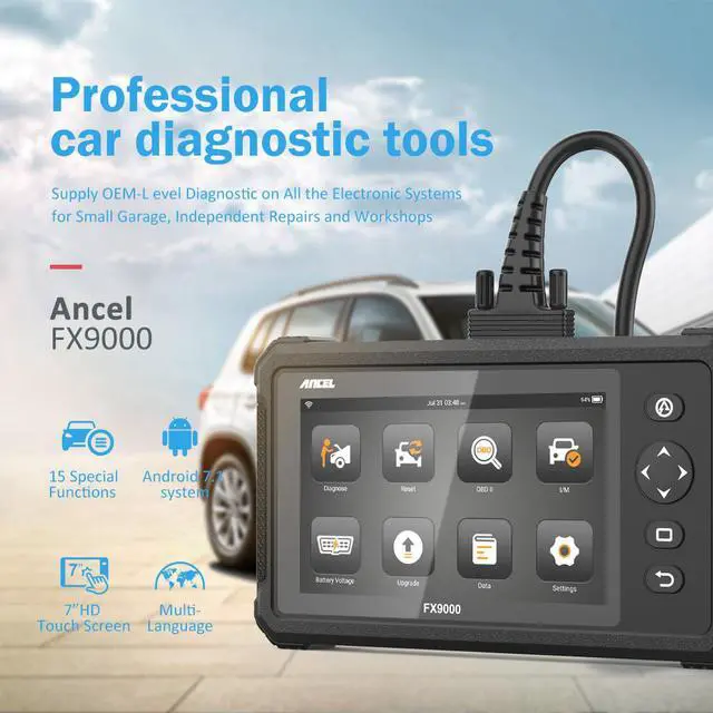 Ancel FX9000 Andorid Touch Screen Full System OBD2 Car, 48% OFF