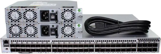 Refurbished: Dell Connectrix DS-7720B 48P 64GbE SFP+ FC 8P SFP-DD Front ...