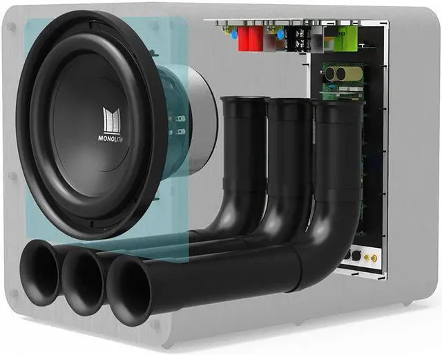 Monoprice Monolith 13in THX Ultra Certified 2000 Watt Powered Subwoofer ...
