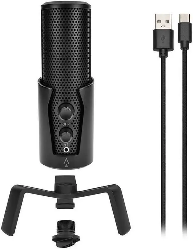 Monoprice Sentry Streaming Microphone, 4 Pickup/Polar Patterns, USB-C ...