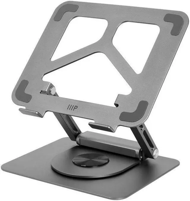 Monoprice 6-in-1 Z-Fold Laptop Stand and USB-C Docking Station with 4K ...