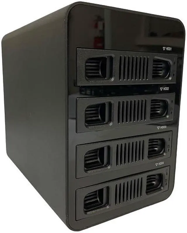 Sans Digital MobileSTOR MS4U6G 4 Bay USB 3.1 Type-C JBOD Hard Drives ...