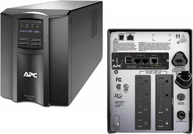Refurbished: APC Smart-UPS SMT1500NC 1500VA 1000W 120V Tower Battery ...