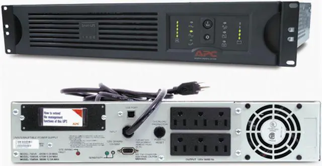 Refurbished: APC Smart-UPS 1500VA USB & Serial RM 2U 120V (SUA1500RM2U) - 2 Year Warranty ...
