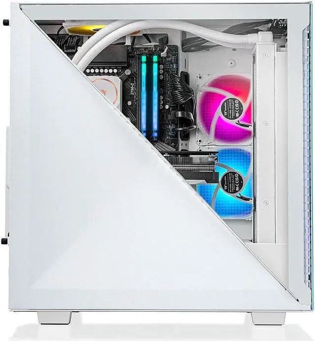 Thermaltake - Avalanche i477T AIO Liquid Cooled Gaming PC - White ...