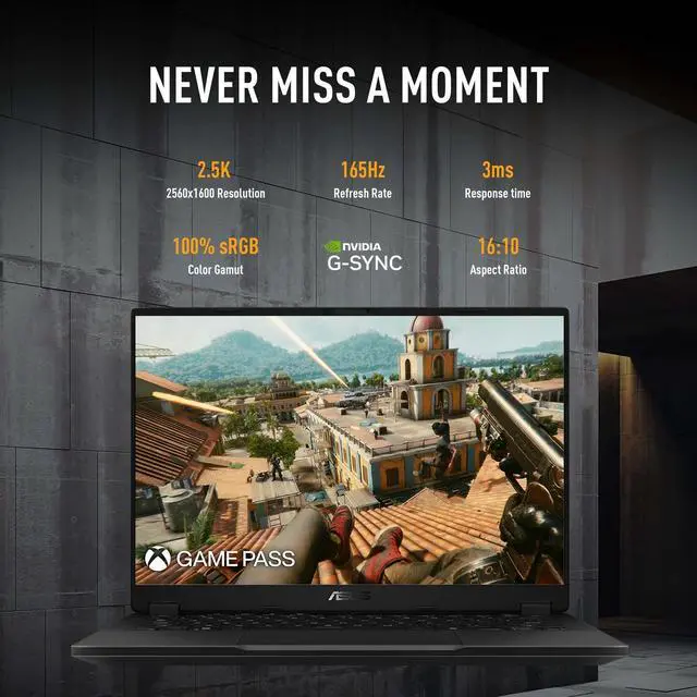 ASUS TUF A14 14" 2.5K WQXGA 165Hz Copilot+PC Gaming Laptop AMD Ryzen AI ...