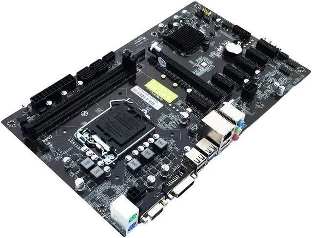 B250 BTC 6PCI-E Desktop Computer Motherboard With 7 Card Board PCIE 1X ...