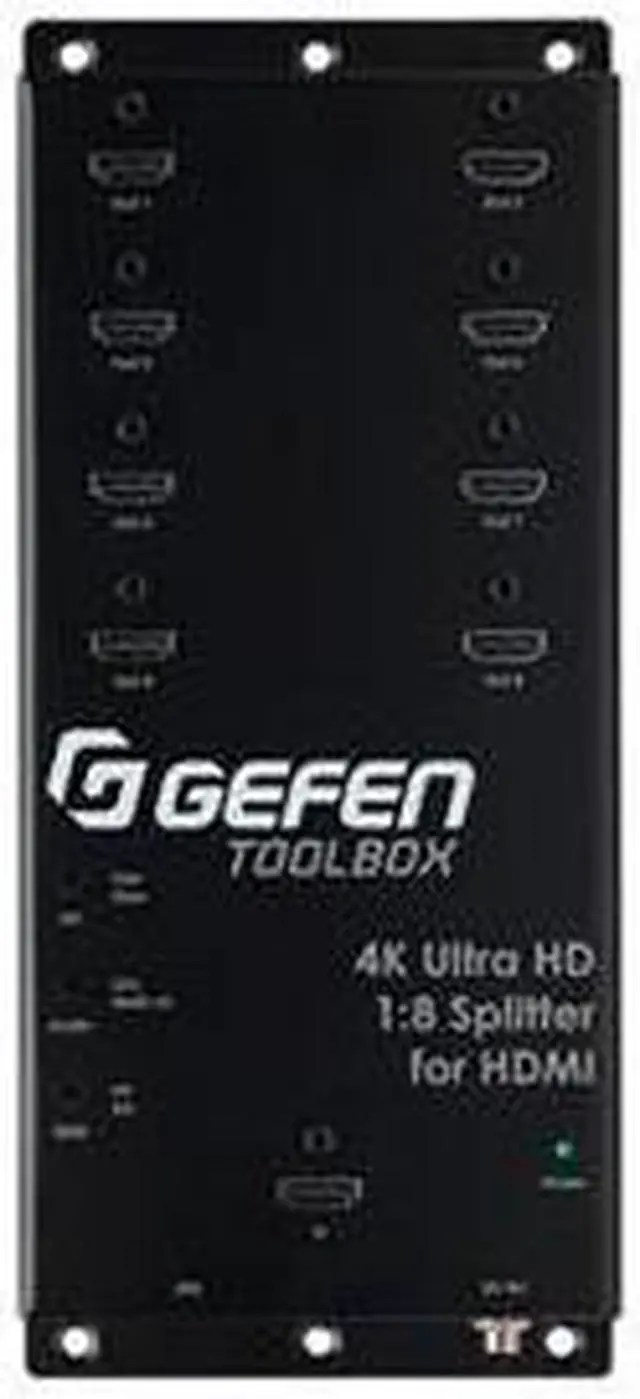 Gefen 4K DCI & ULTRA HD 1:8 HDMI Splitter with Cascading Output (Black ...