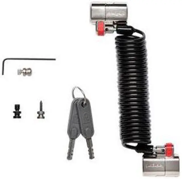 Kensington Clicksafe Point 2 Point Keyed Lock with Coiled Cable ...