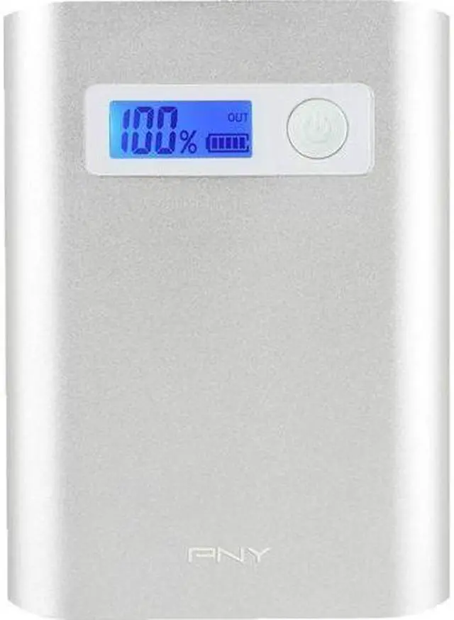 PNY PowerPack AD10400 Silver 10400 mAh Portable Battery P-B-10400-24 ...