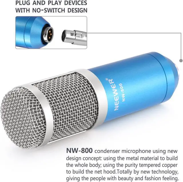 Neewer® NW-800 Microphone Set Including (1)NW-800 Professional ...