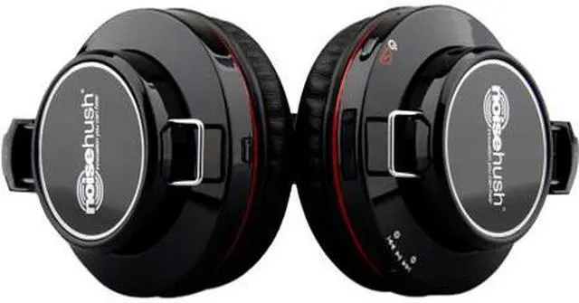 NoiseHush Bluetooth Headphones W/ Mic Black Via Ergoguys - Newegg.com