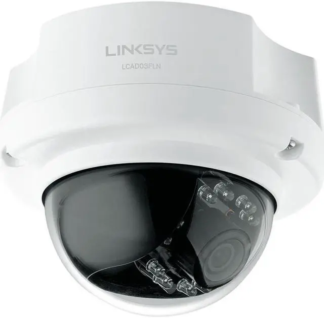 LINKSYS LCAD03FLN 1080p 3MP Night Vision Indoor Dome Camera for ...