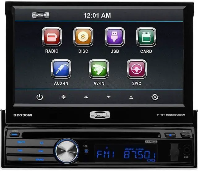 New Soundstorm Sd730m Flip Out Car Audio Cd/Dvd Player Am/Fm Car Radio ...
