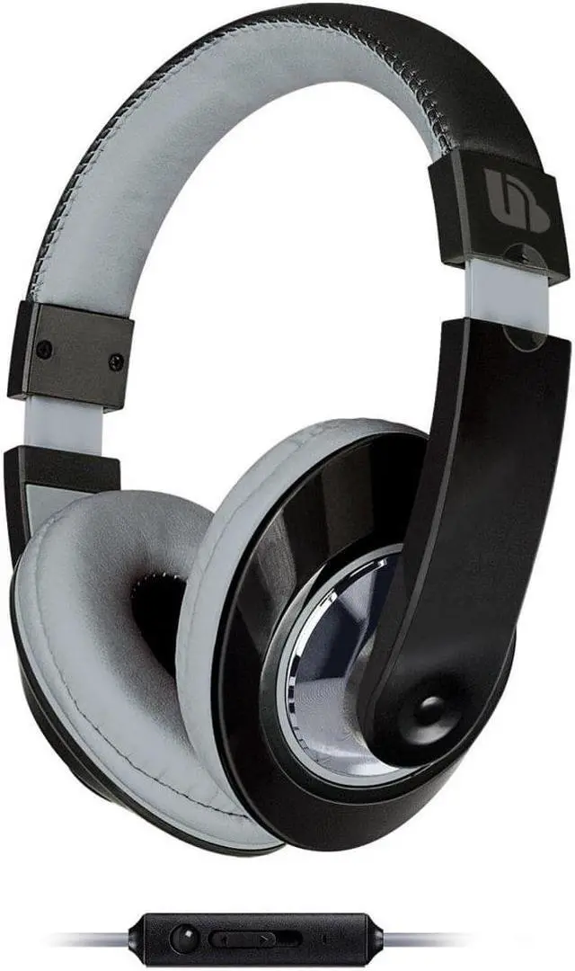 Merkury M-Hm710 Urban Beatz Large Headphones With Microphone ,Black ...