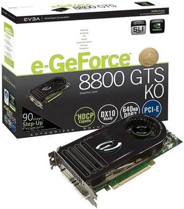 EVGA GeForce 8800 GTS DirectX 10 640-P2-N828-AR Video Card - Newegg.com