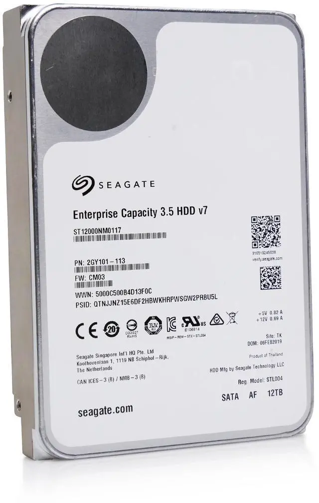 Refurbished: Seagate Exos X12 12TB 7200 RPM SATA 6Gb/s 3.5" Enterprise ...