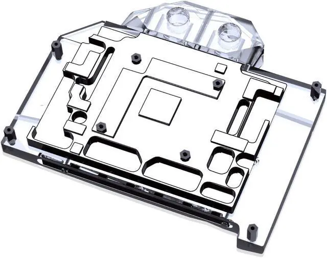 Bykski Full Coverage GPU Water Block and Backplate For MSI GeForce RTX ...