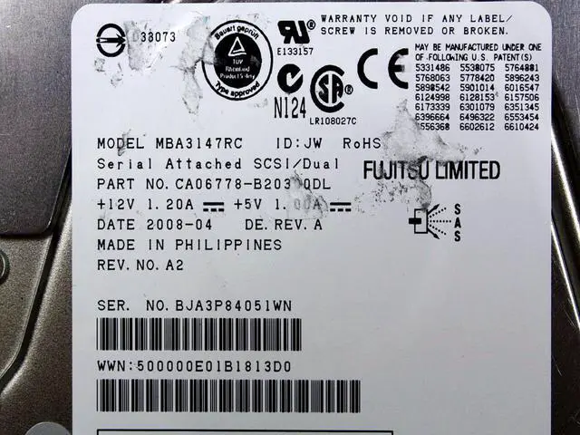 Refurbished: Dell MBA3147RC 146GB SAS 15000RPM 16MB Cache 3.5" Hard ...