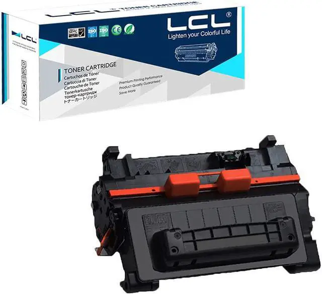 LCL Compatible Toner Cartridge for HP 90A CE390A (1-Pack,Black) for ...