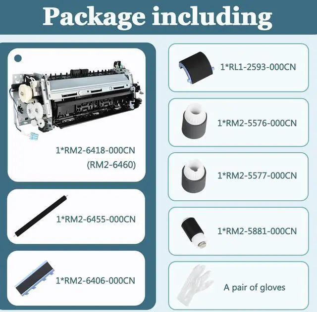 RM2-6418-000CN(RM2-6460-000CN)-Duplex Models-Fuser Unit for Color ...