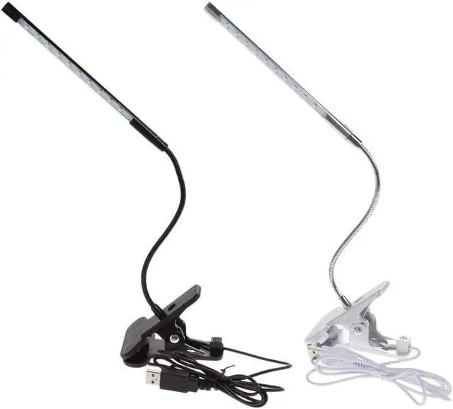 Small Black Table lamp USB Smart LED Touch Dimmable Flexible USB Eye ...